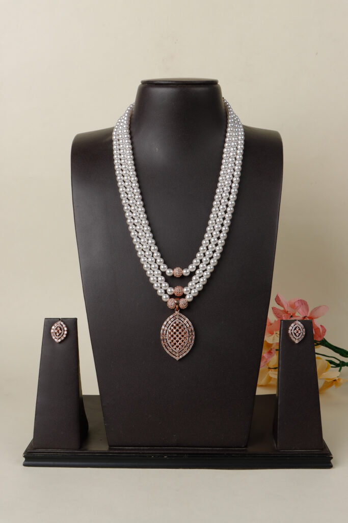 Moti set (Rose) – Laxmi Pearls