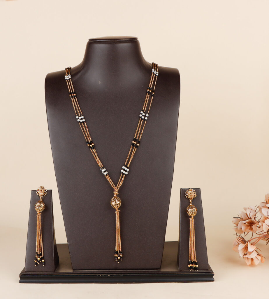 Fancy Mangalsutra Golden – Laxmi Pearls